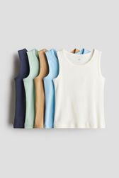 5-pack cotton vest tops