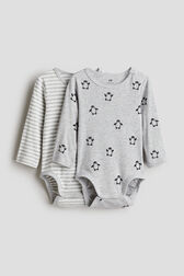 2-pack long-sleeved bodysuits