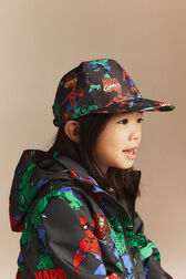 2-pack print-motif caps