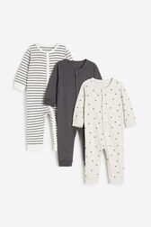 3-pack cotton pyjamas