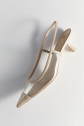 Transparent slingbacks