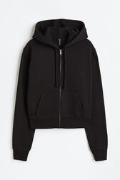Short zip-through hoodie