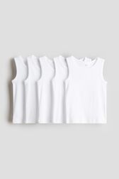5-pack cotton vest tops