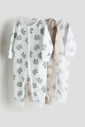 3-pack cotton pyjamas