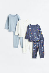 3-pack cotton pyjamas