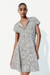 Button-front cotton dress
