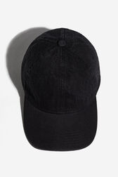 Washed-look denim cap