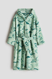 Patterned dressing gown
