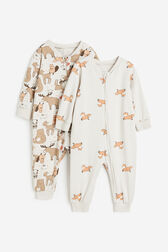 2-pack patterned cotton pyjamas
