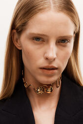 Serpentine wire necklace