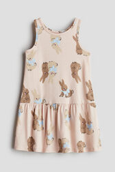 Patterned jersey dress