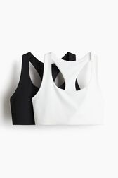 2-pack Medium Support Sports bras Men's Sportswear Online | H&M Thailand