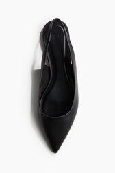Pointed slingbacks