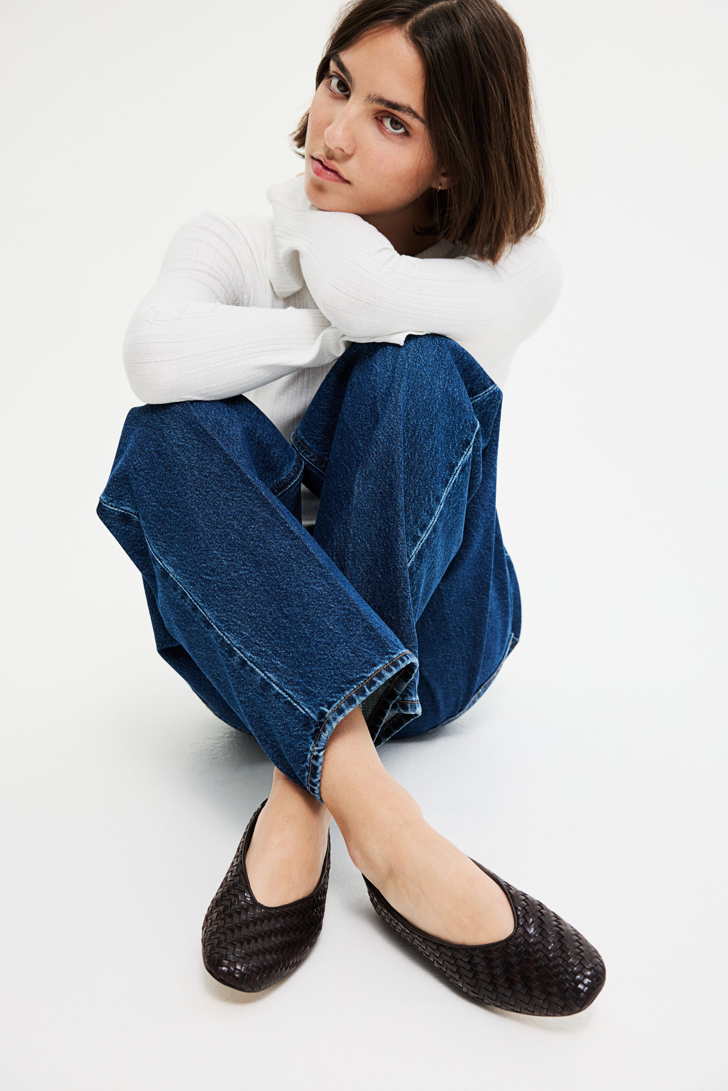 Braided ballet pumps