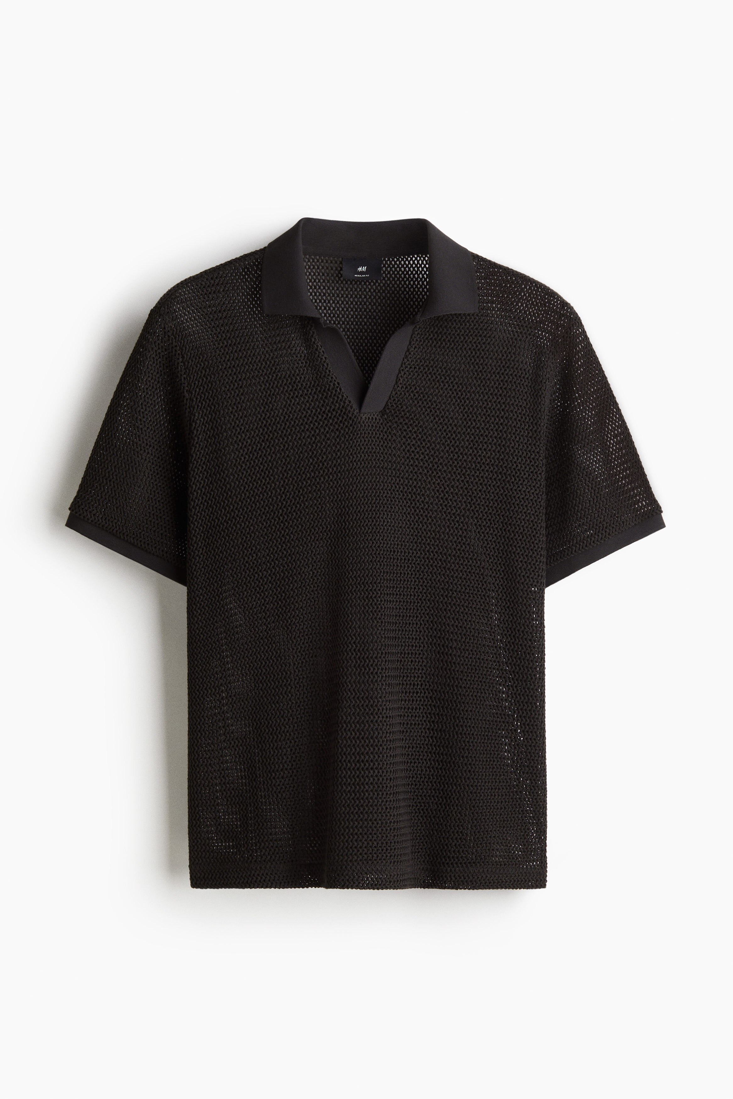 ซื้อ Regular Fit Hole-knit polo shirt ออนไลน์ สำหรับผู้ชาย | H&M Thailand