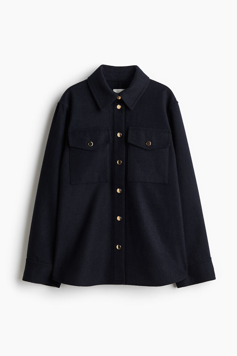 Oversized shacket