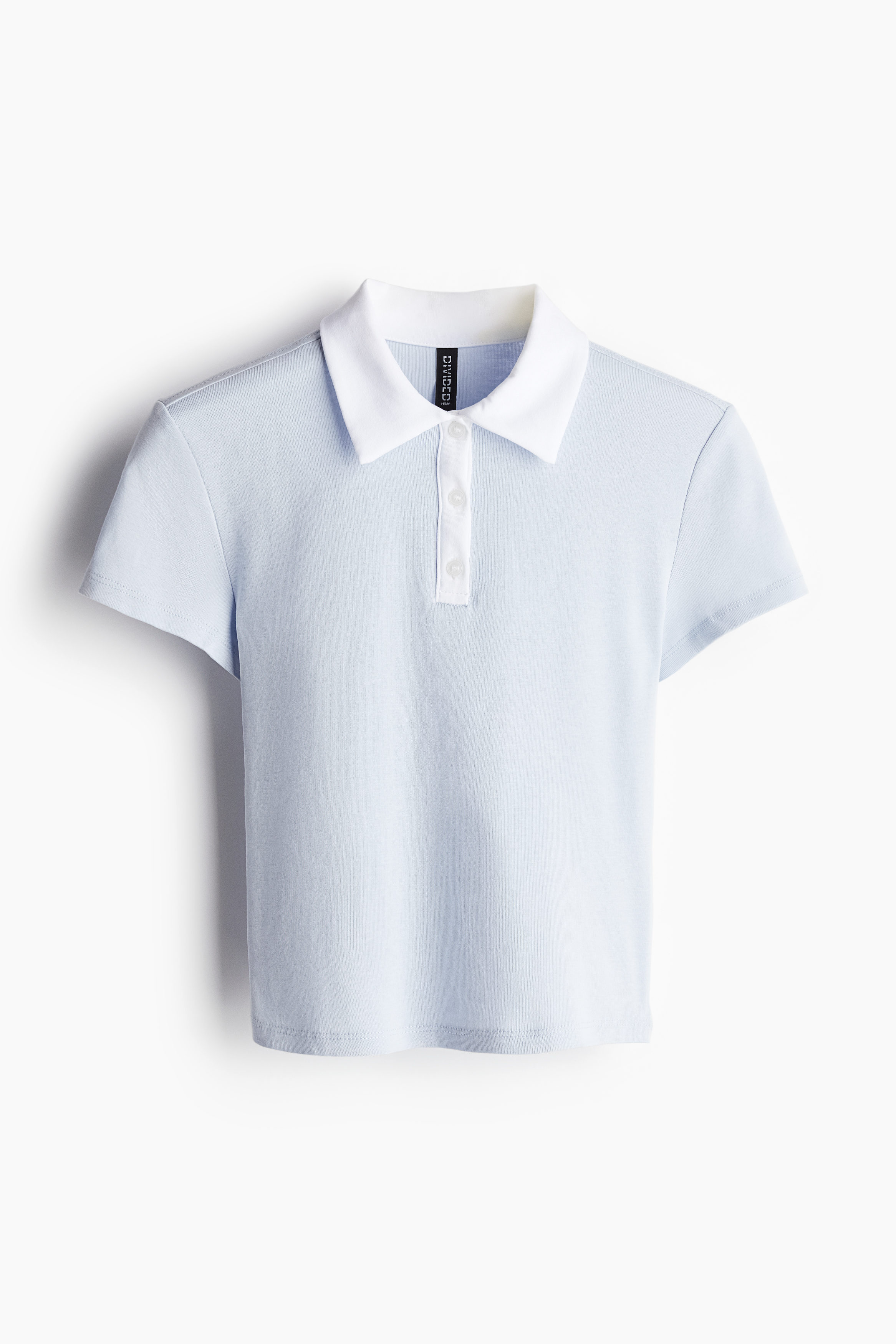 Cropped polo shirt