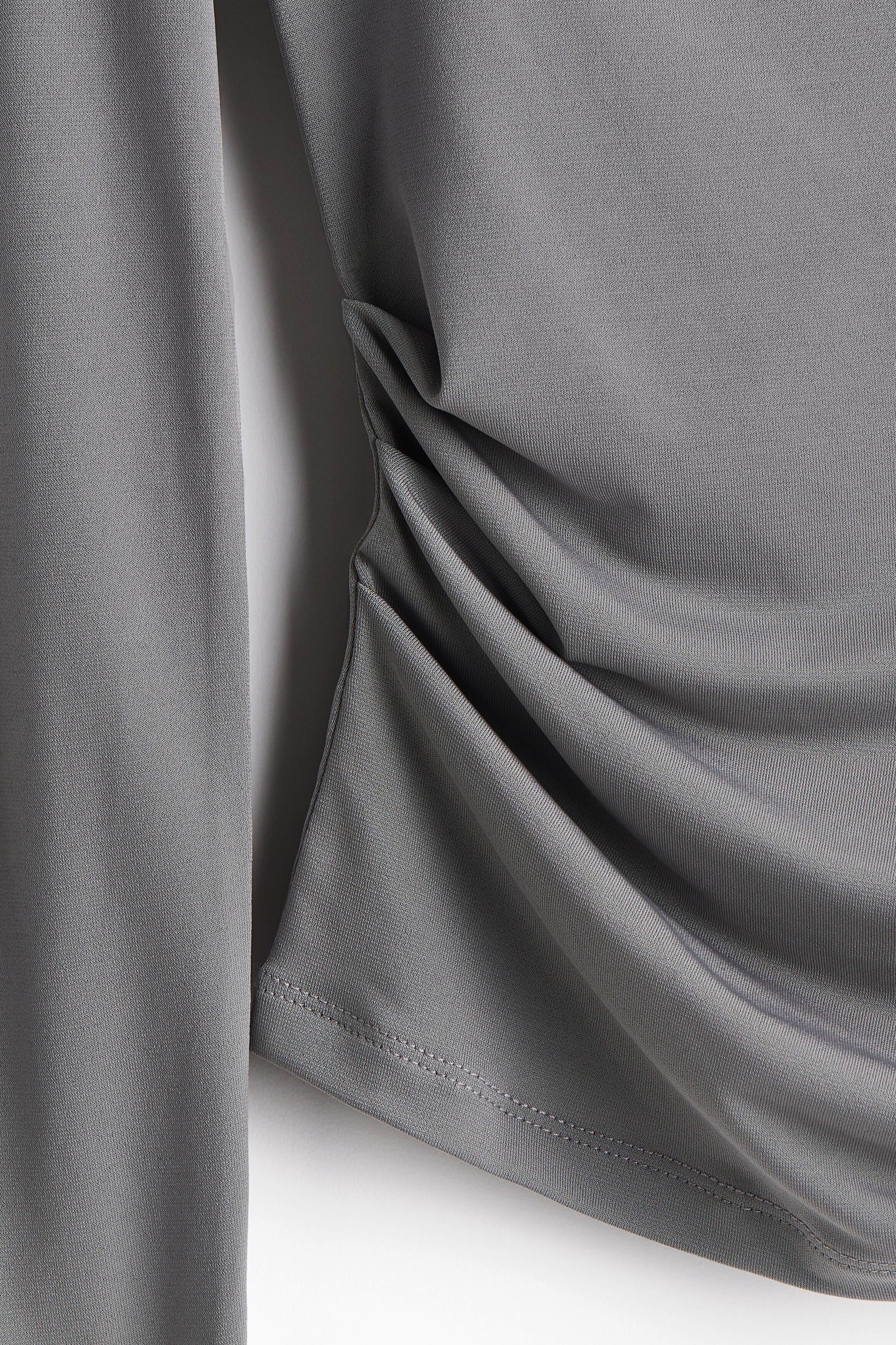 Draped jersey top